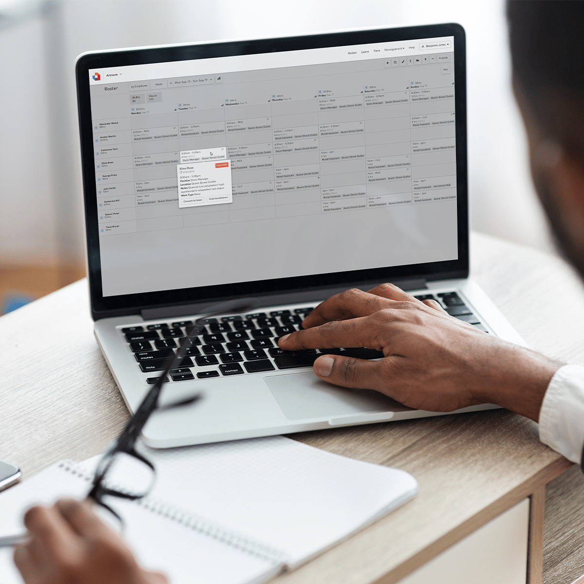 Integrated Roster & Employee Self Service (ESS) Mobile App Roubler