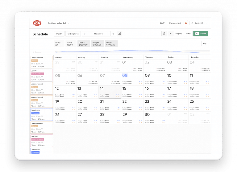 Online Leave Management Calendar