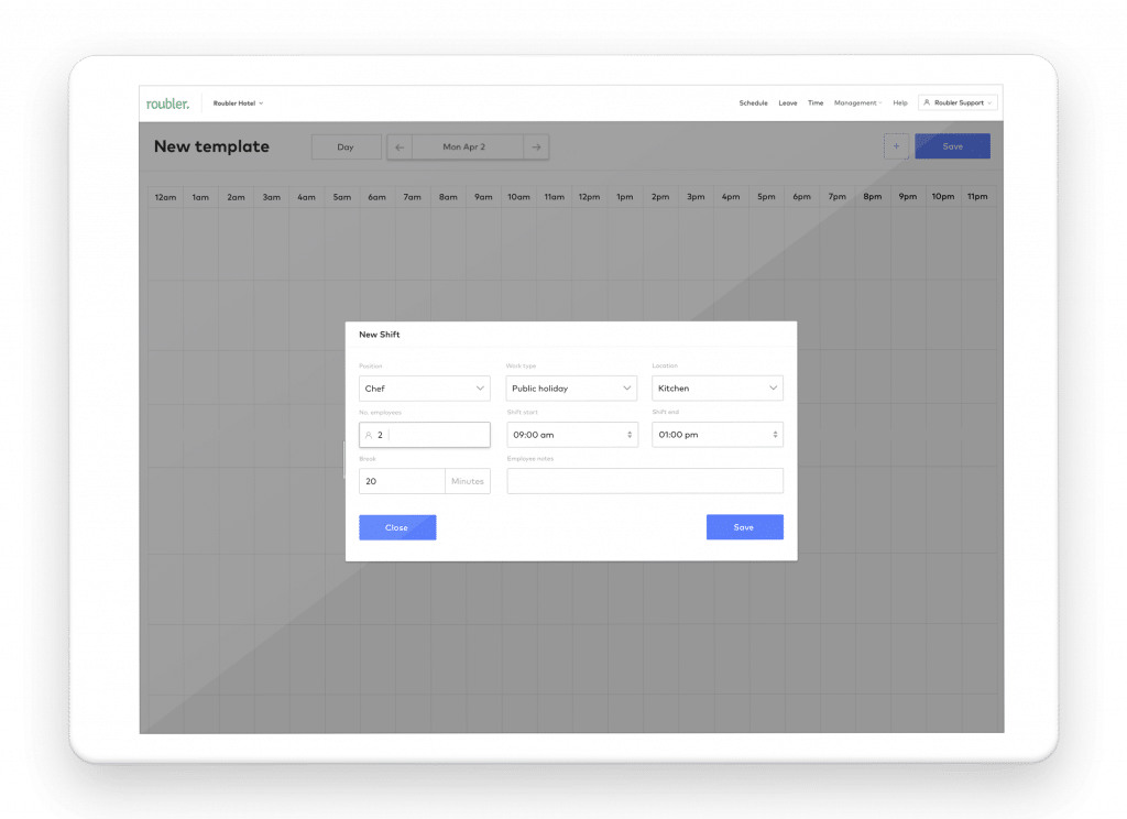 create-shift-patterns-for-easy-rostering-roubler-south-africa